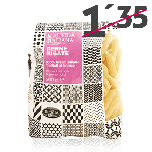 Penne rigate la ruvida italiana (500 g) reggia | Fruta y verdura Cal ...