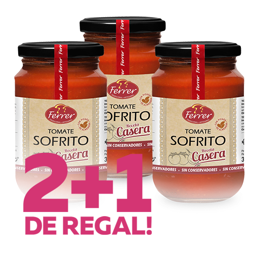2+1 de regalo tomate sofrito receta casera (350 g) ferrer | Fruta y verdura Cal Fruitós
