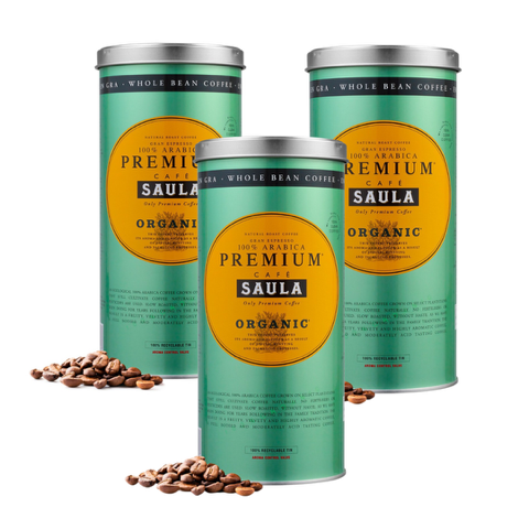 Pack 2+1 café grano gran espresso premium bio lata 500g saula | Fruta y ...