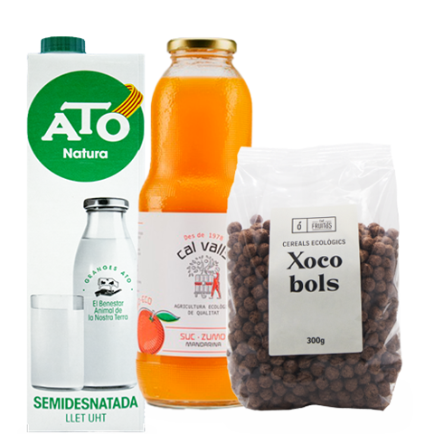 Pack desayuno | Fruta y verdura Cal Fruitós